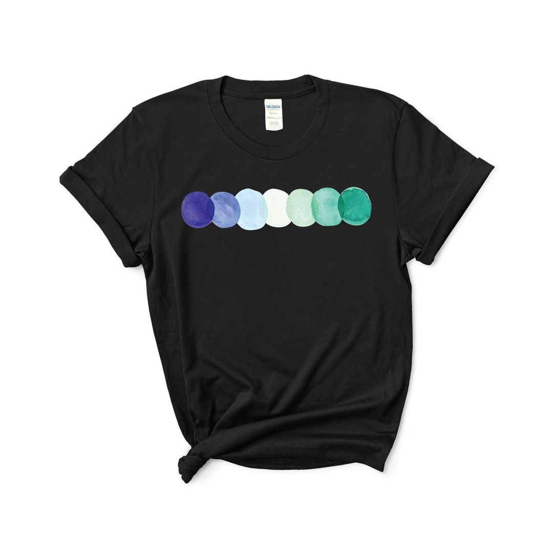 Subtle Gay Pride Shirt: Watercolor Circle Flag, LGBTQ Clothing - Etsy