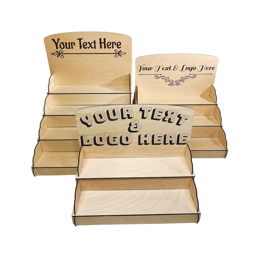 Custom Laser Engraved Display Stand: Craft Show Tabletop Shelves - Etsy