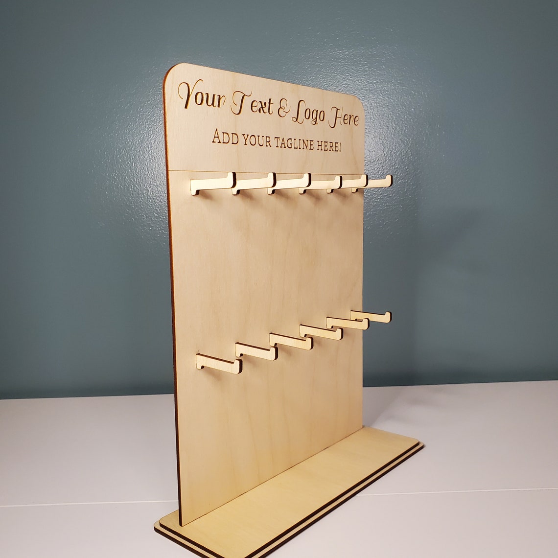 Customizable Laser Engraved Peg Display Stand Great for - Etsy
