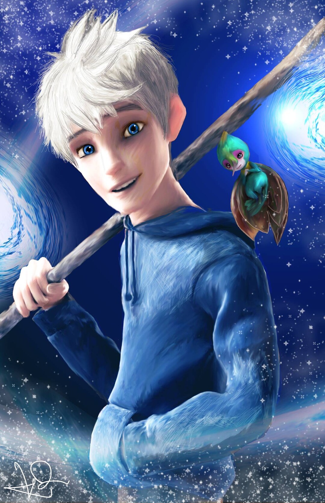 Snowy Boy and Fairy - Etsy