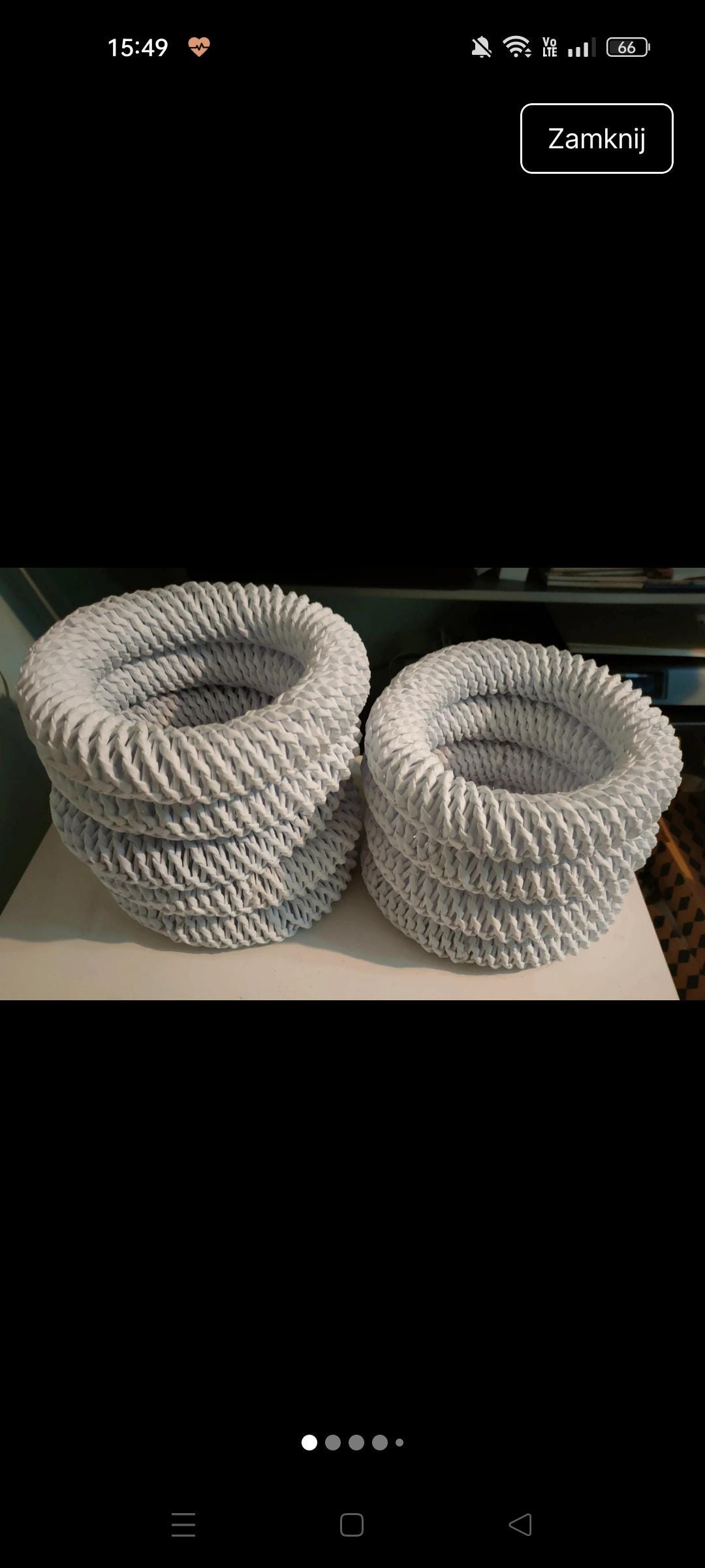 Set of 10 White Paper Wicker Wreaths | 21-22cm Handmade Bases ...