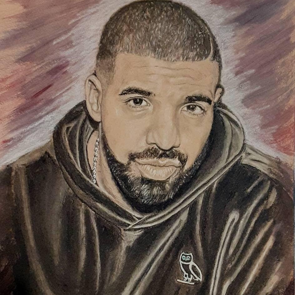 Pencil Drawing Of Drake