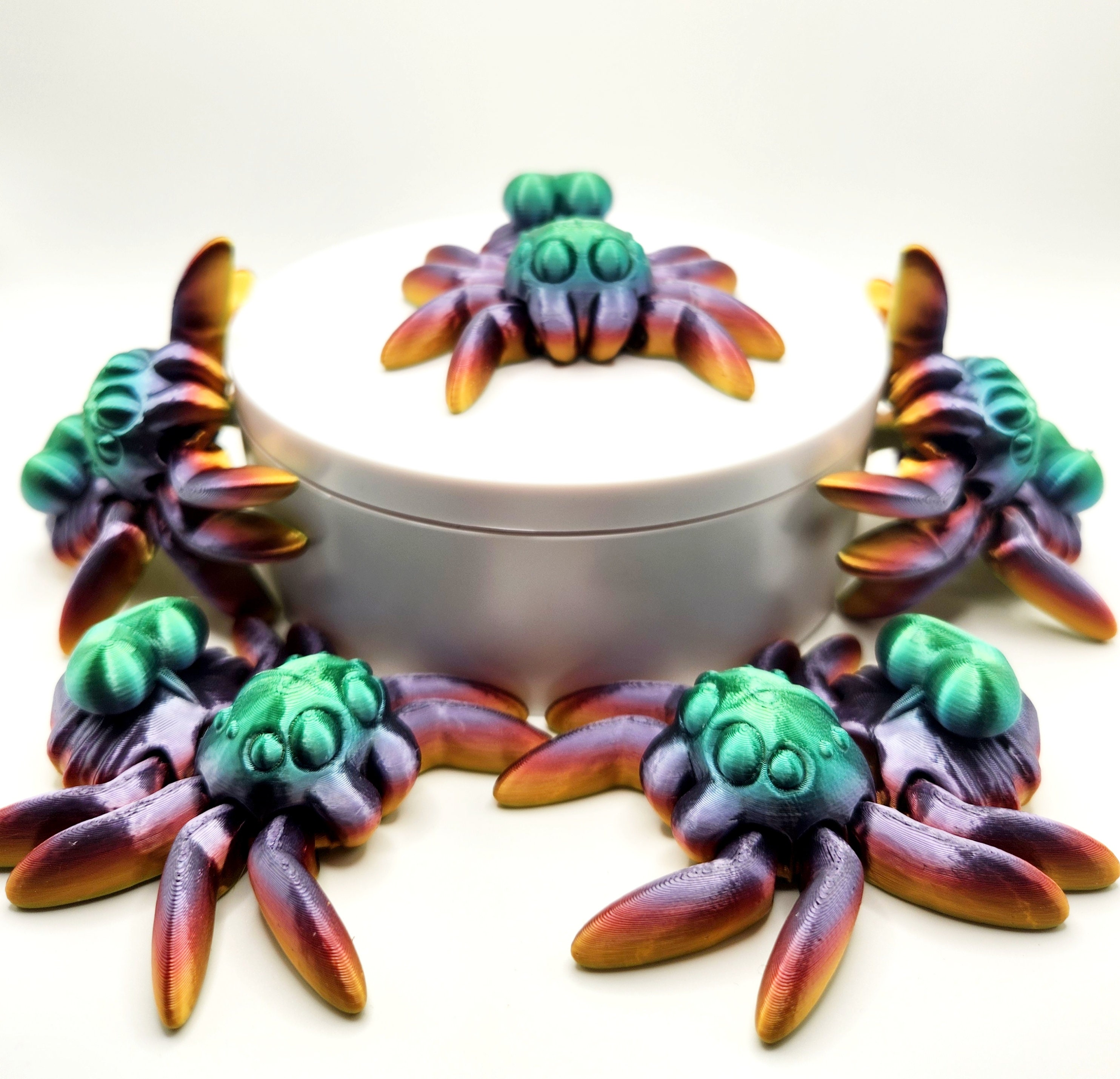 3D Printed Fully Articulated Heart Spider, Valentine's Day, Unique - Etsy