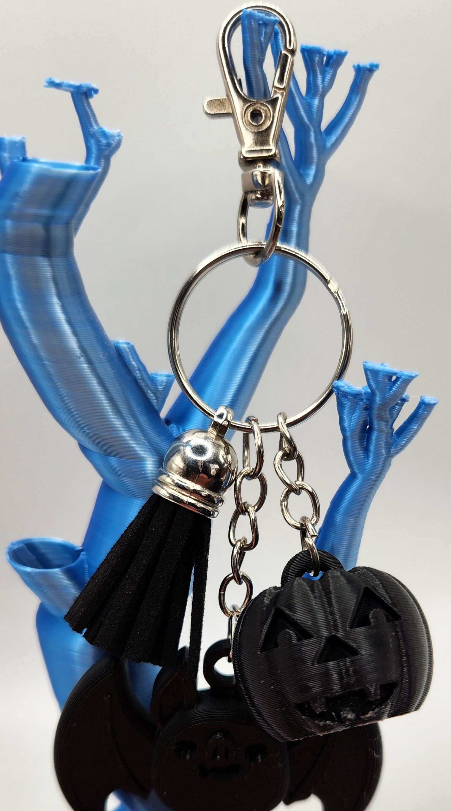 3D Printed Halloween, Goth Keychain, Bat, Pumpkin - Etsy