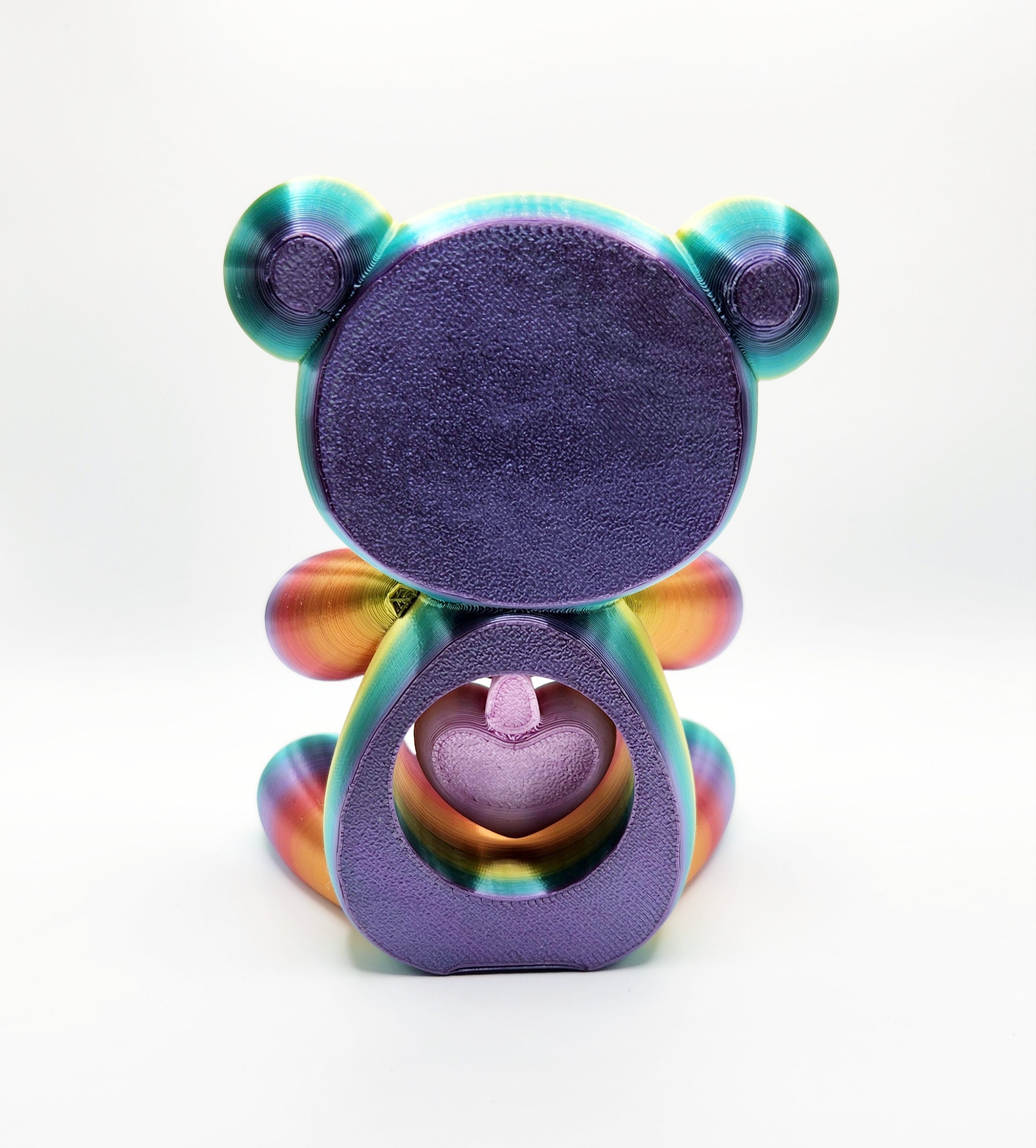 3D Printed Teddy Bear With Heart, Personalized, Custom, Valentine's Day ...