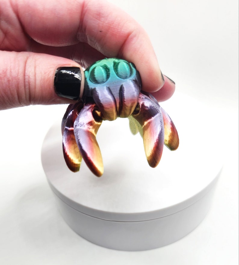 3D Printed Fully Articulated Heart Spider, Valentine's Day, Unique - Etsy