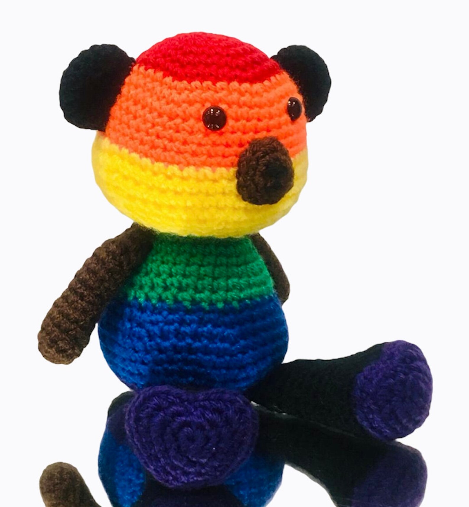 Crochet Teddy Bear for LGBT Gift, Support Pride, Rainbow Teddy Bear - Etsy