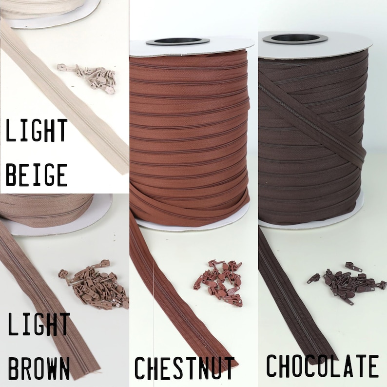 Continuous Zip Chain No3 for Upholstery, Craft, Cushion 5m or 10m - Etsy