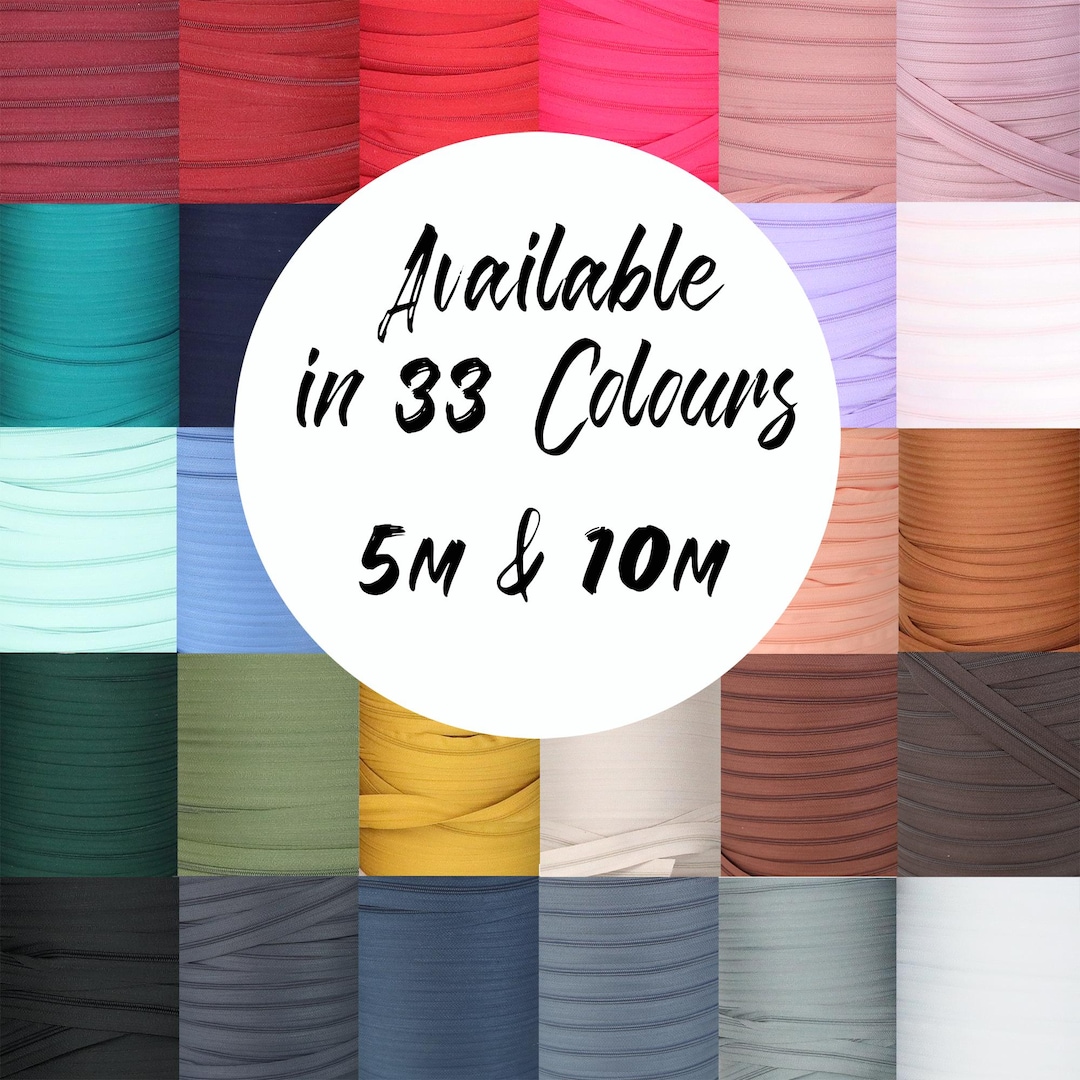 Continuous Zip Chain No3 for Upholstery, Craft, Cushion 5m or 10m - Etsy