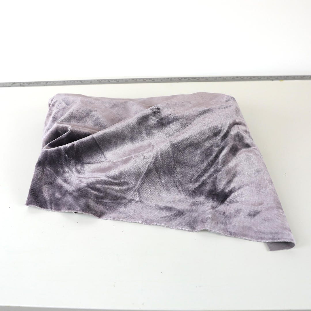 1kg Bag Lilac Heather Cotton Velvet Fabric Offcuts Remnants Upholstery ...