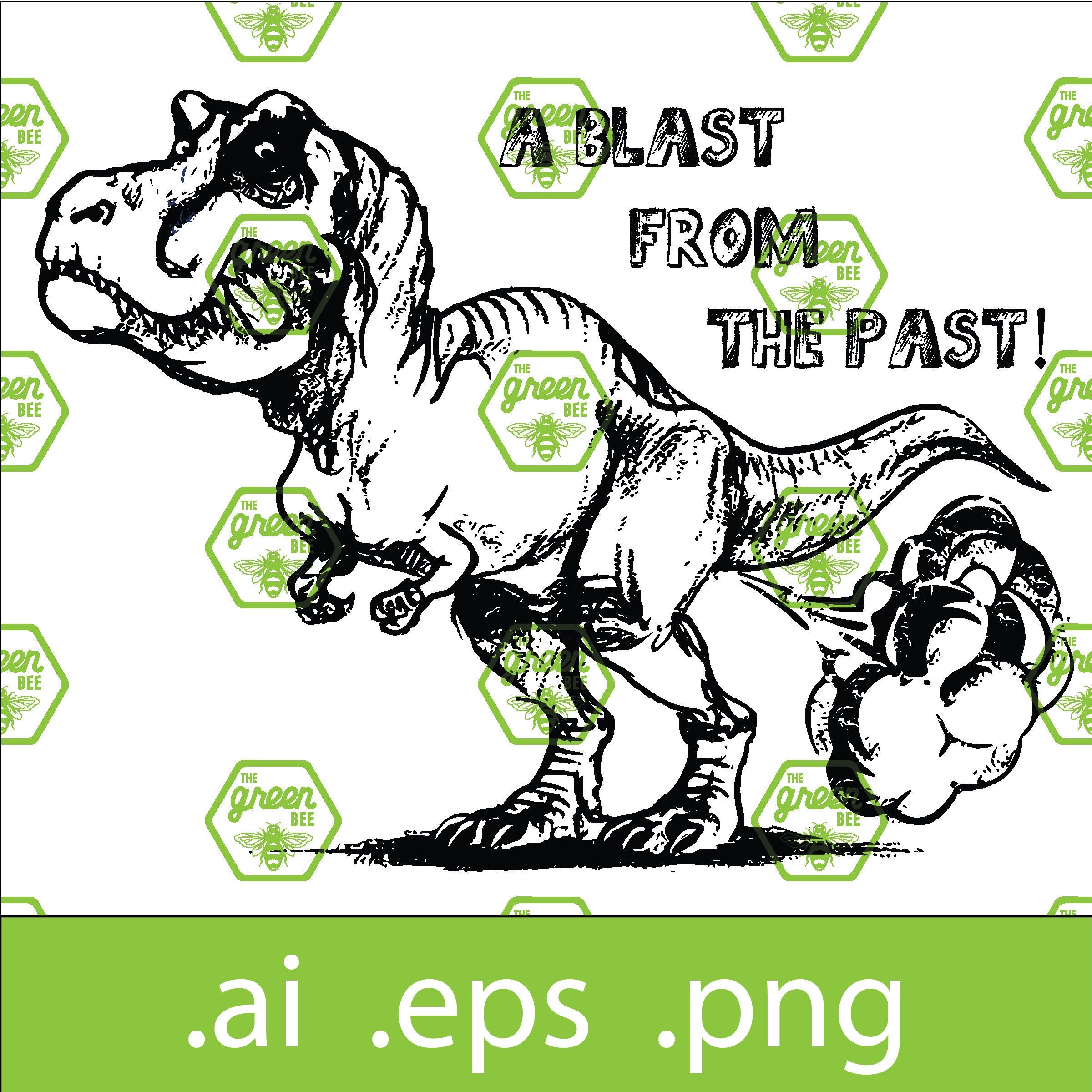 Blast From the Past / Farting Dinosaur / T-rex Art Vector Png - Etsy
