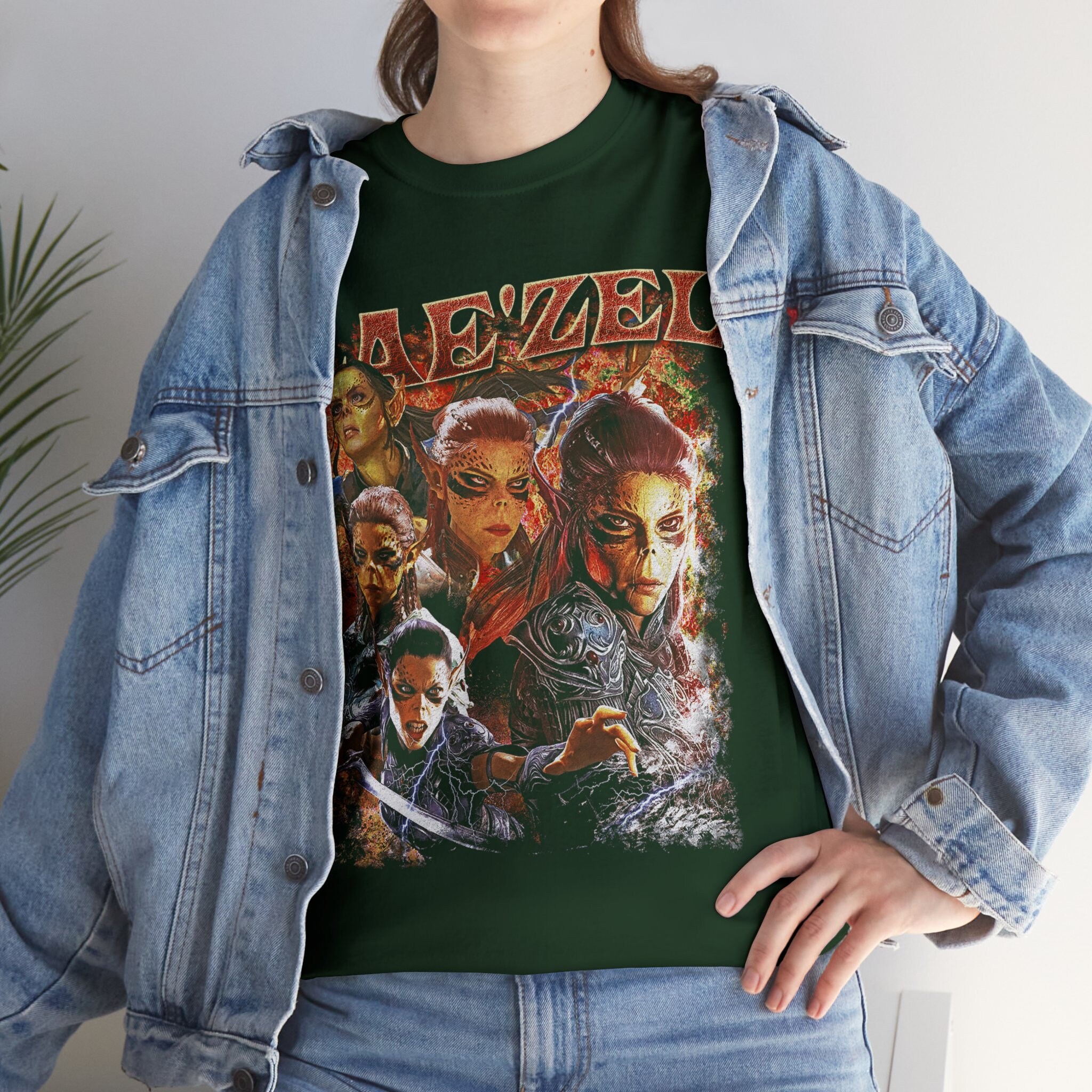Lae'zel Vintage 90's Tshirt, Baldur Gate 3 Tee, Baldur Gate 3 Merch ...