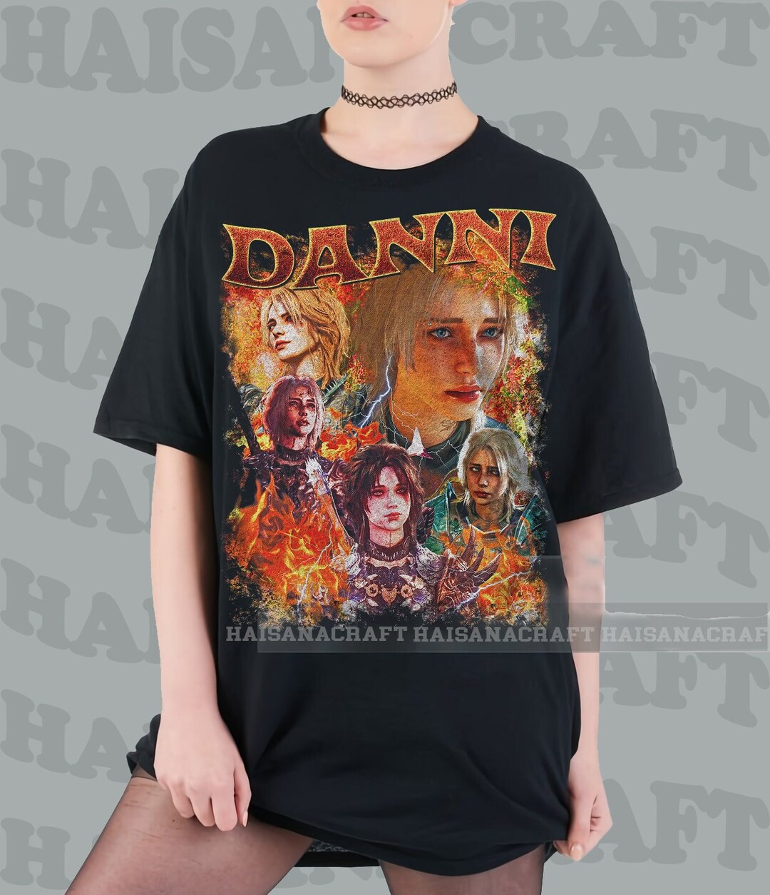 Danni Vintage 90's Tshirt, Baldur Gate 3 Tee, Baldur Gate 3 Merch, Lae ...