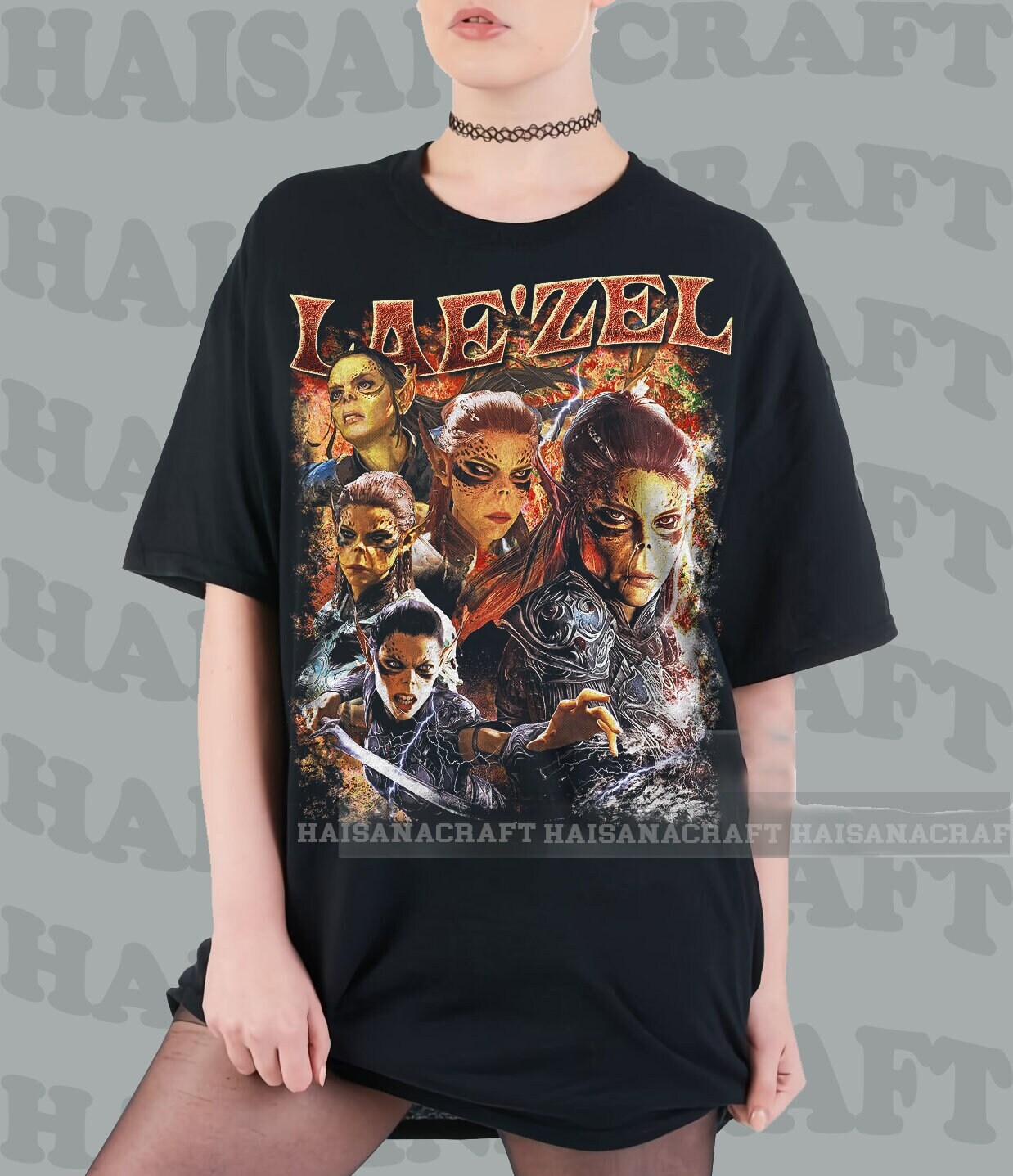 Lae'zel Vintage 90's Tshirt, Baldur Gate 3 Tee, Baldur Gate 3 Merch ...