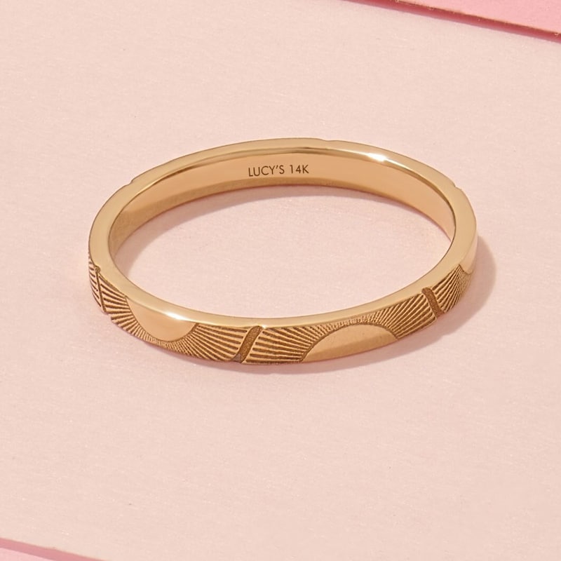 Gold 90s Wedding Band - Etsy