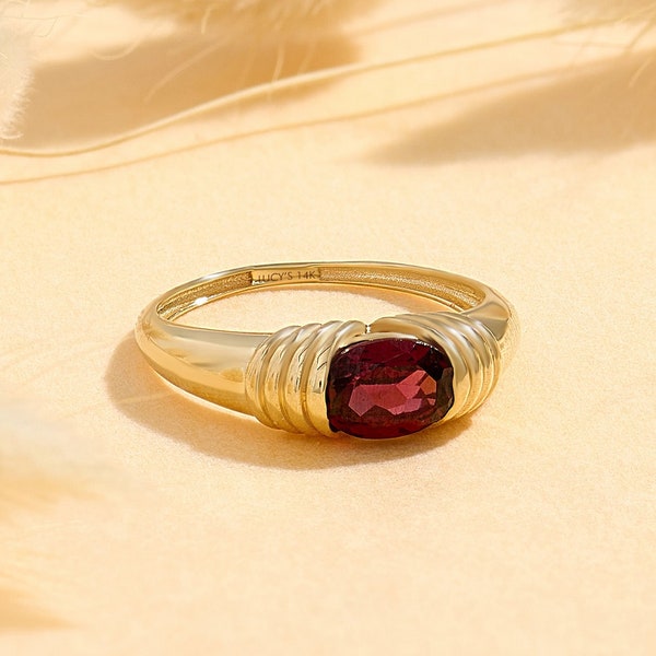 Chunky Gold Ring Gemstone - Etsy