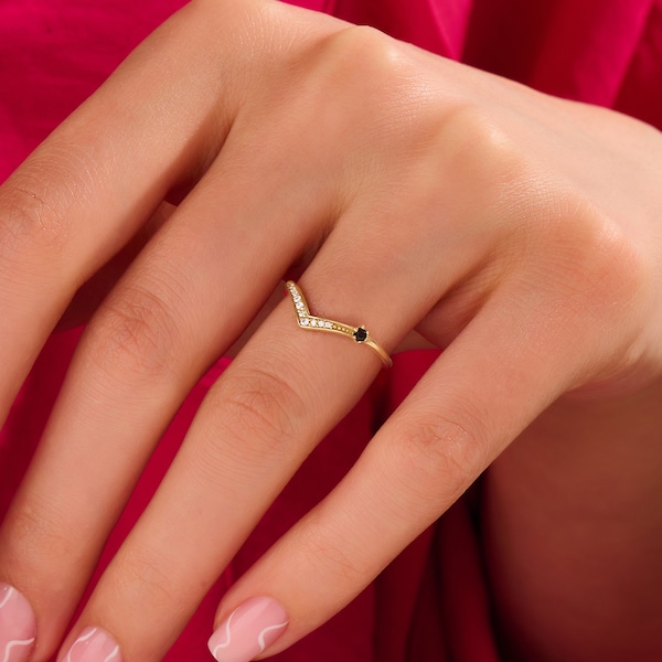 Chevron Ring - Etsy