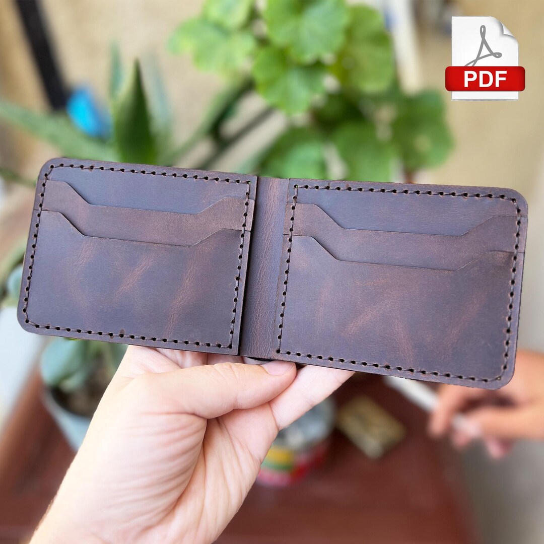 Wallet Pattern, Bifold Wallet Pattern, Leather Wallet PDF Pattern ...