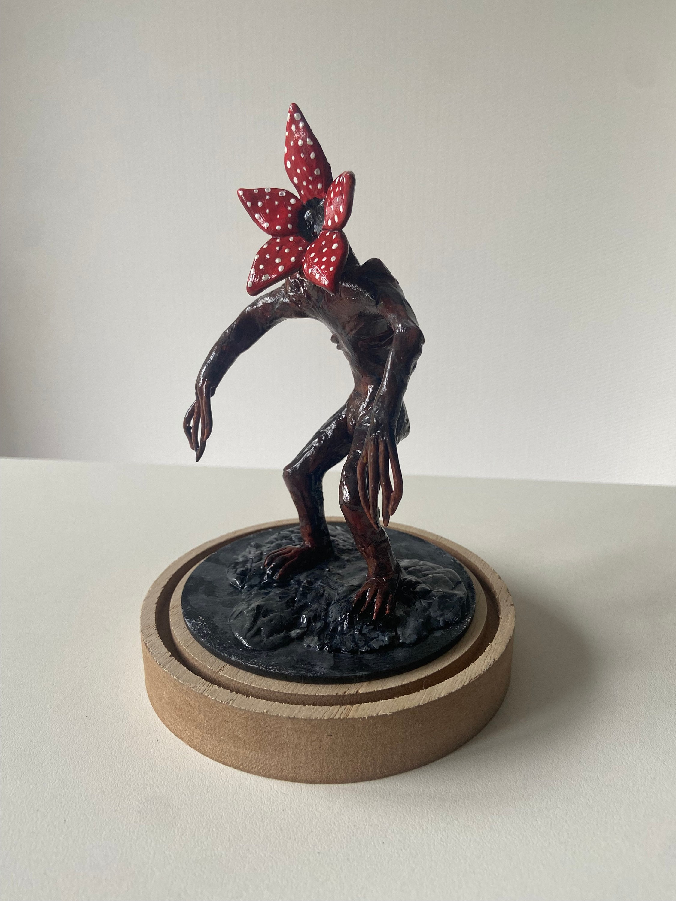 Demogorgon Stranger Things Figurine Polumer Clay Handmade - Etsy