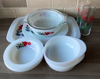 Pyrex | JAJ | June Rose | Cinderella Bowl | 23.5cm - Etsy UK