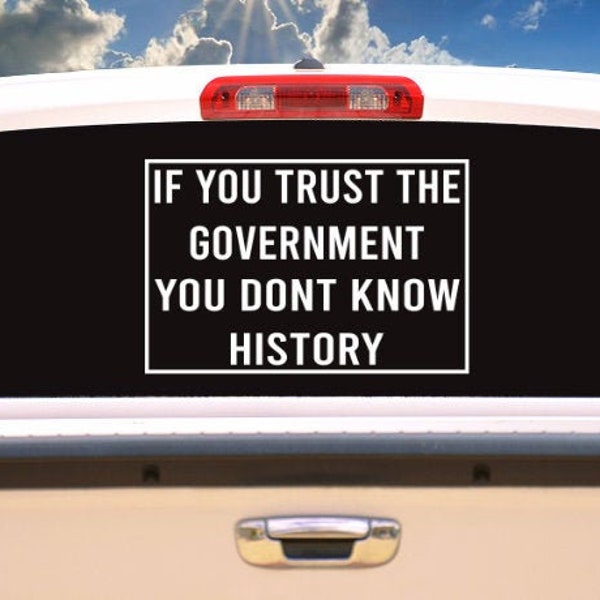 Anti Government Decal - Etsy