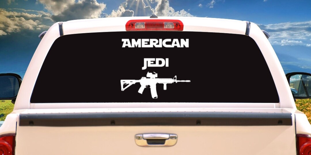 American Jedi Vinyl Decal Die Cut and Handcrafted in AMERICA - Etsy