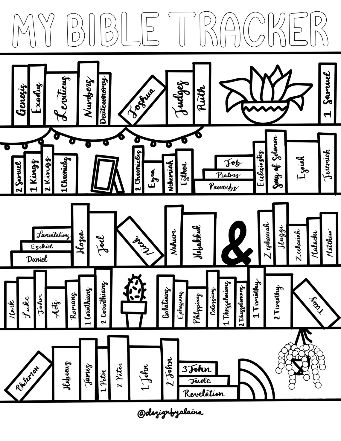 My Bible Tracker/ Bible Reading Tracker/ Read the Bible in a Year ...