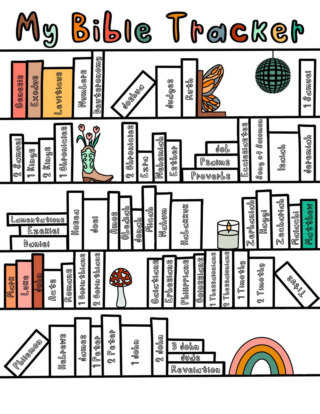 My Bible Tracker/ Bible Reading Tracker/ Read the Bible in a Year ...