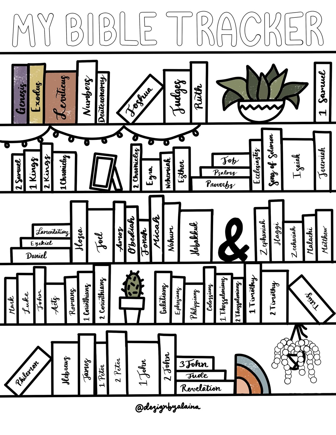 My Bible Tracker/ Bible Reading Tracker/ Read the Bible in a Year ...