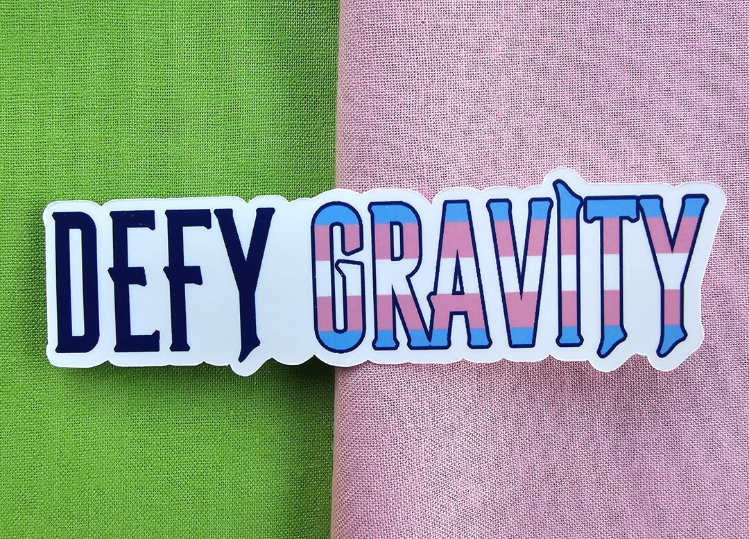 Defying Gravity - Trans Rights Sticker - Etsy