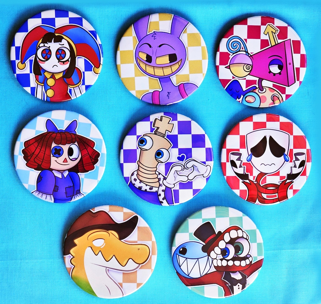 The Amazing Digital Circus- 3in Buttons - Etsy