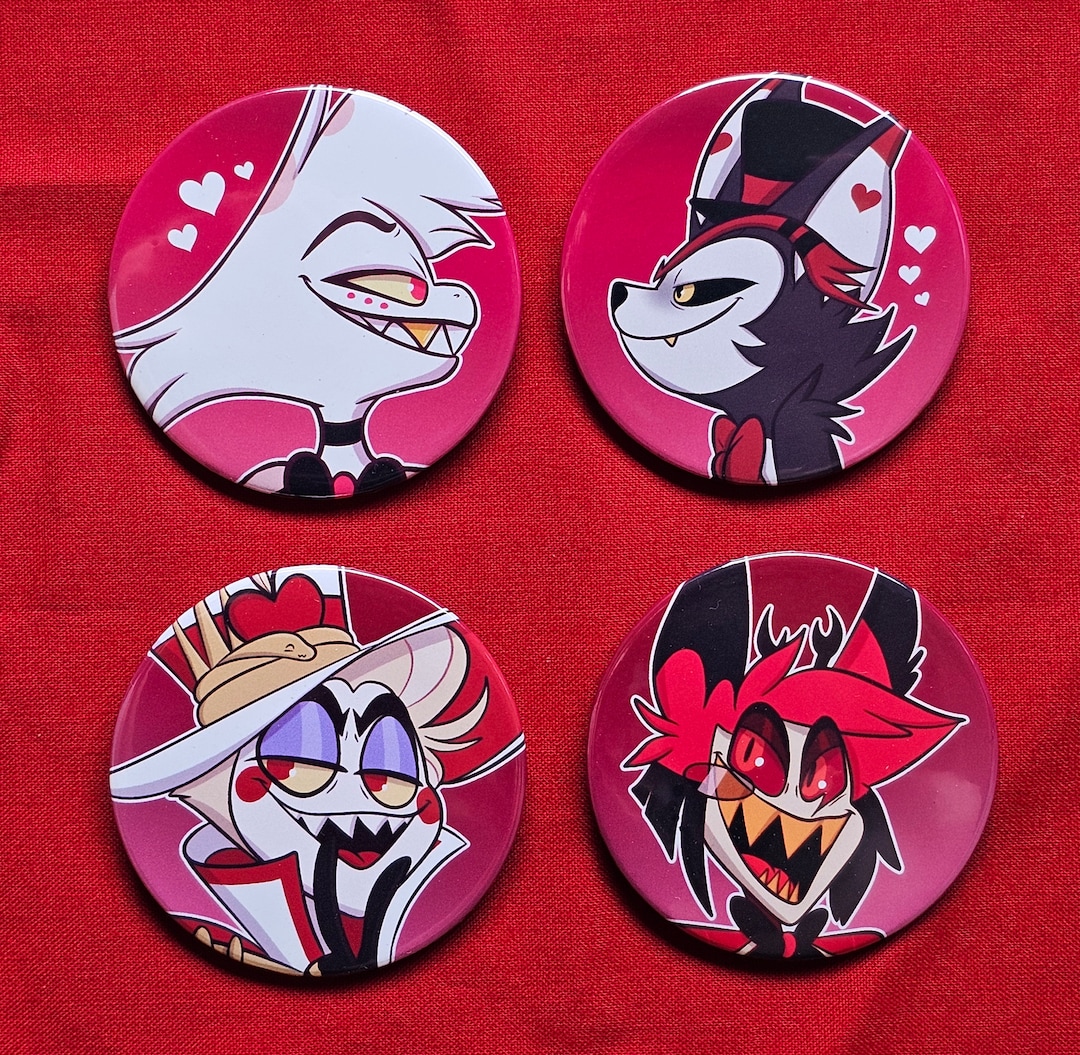 Hazbin Hotel 3in Buttons - Etsy