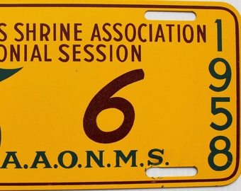 Shriners License Plate - Etsy