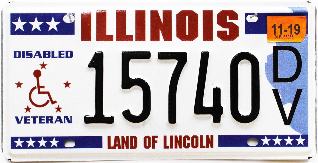 Veteran Disabled License Plates - Etsy