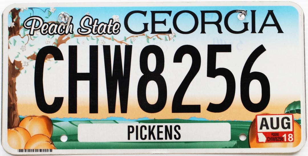 Georgia License Plates - Etsy