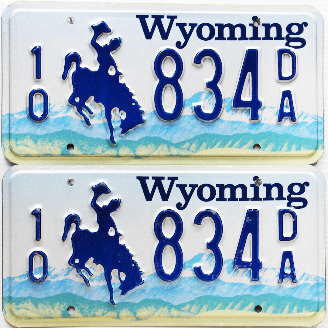 Wyoming License Plates - Etsy