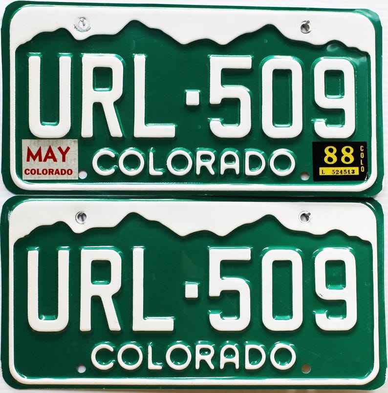Colorado License Plates - Etsy