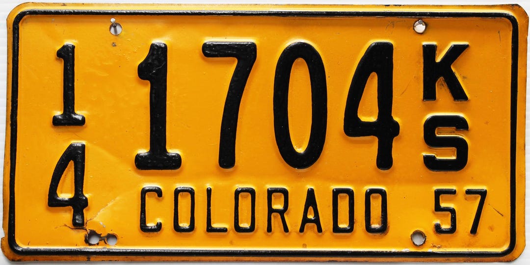 Colorado Truck License Plates - Etsy