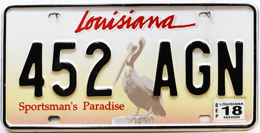 Louisiana License Plates - Etsy
