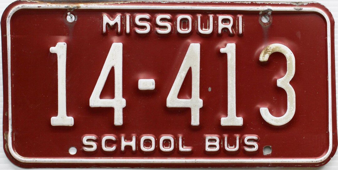 School Bus License Plates - Etsy