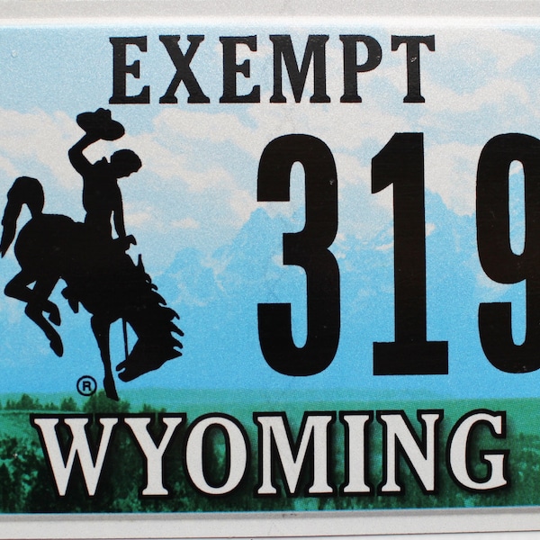 Wyoming License Plate - Etsy