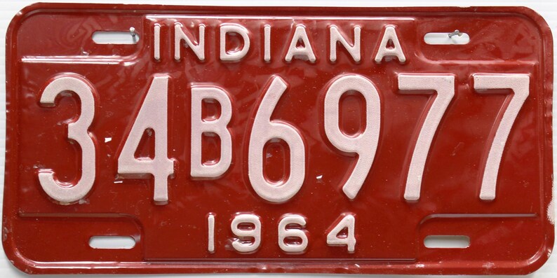 Indiana Vintage License Plates - Etsy