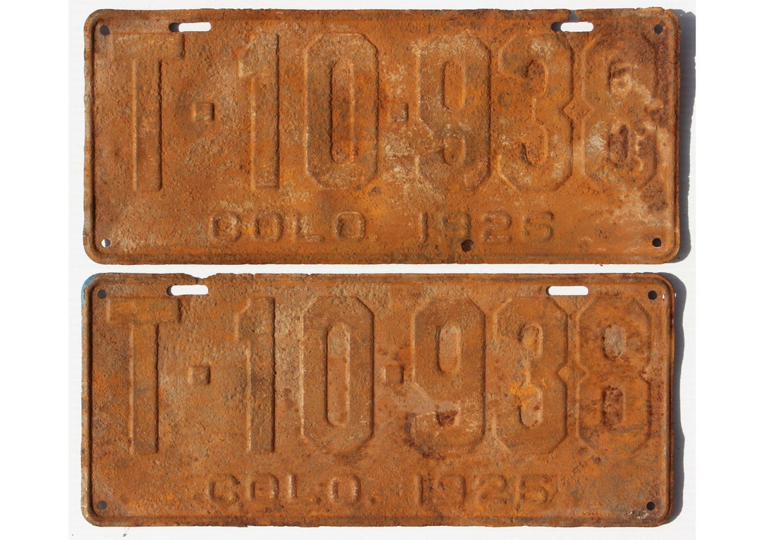 Rustic License Plates - Etsy