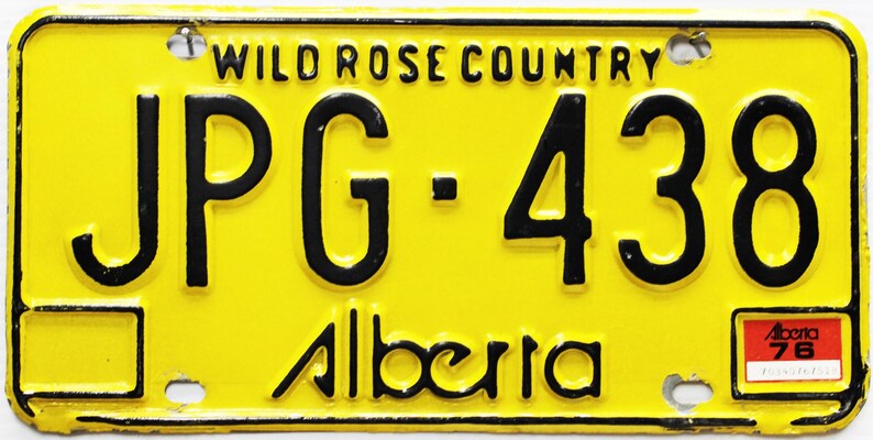 Alberta Vintage License Plates - Etsy