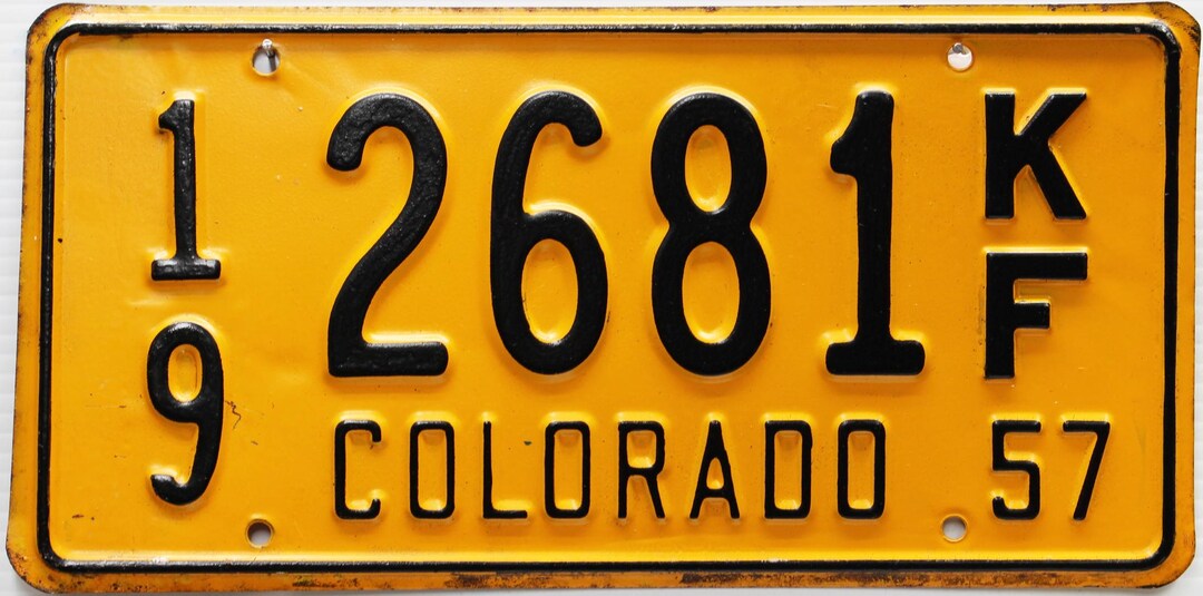 Colorado Farm Truck License Plates - Etsy