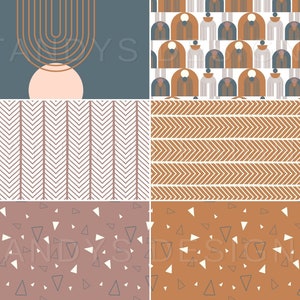 Boho Rainbow Clip Art and Wallpaper, Downloadable Paper - Etsy