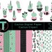 Cactus Digital Paper Pastel Clip Art Wallpaper - Etsy