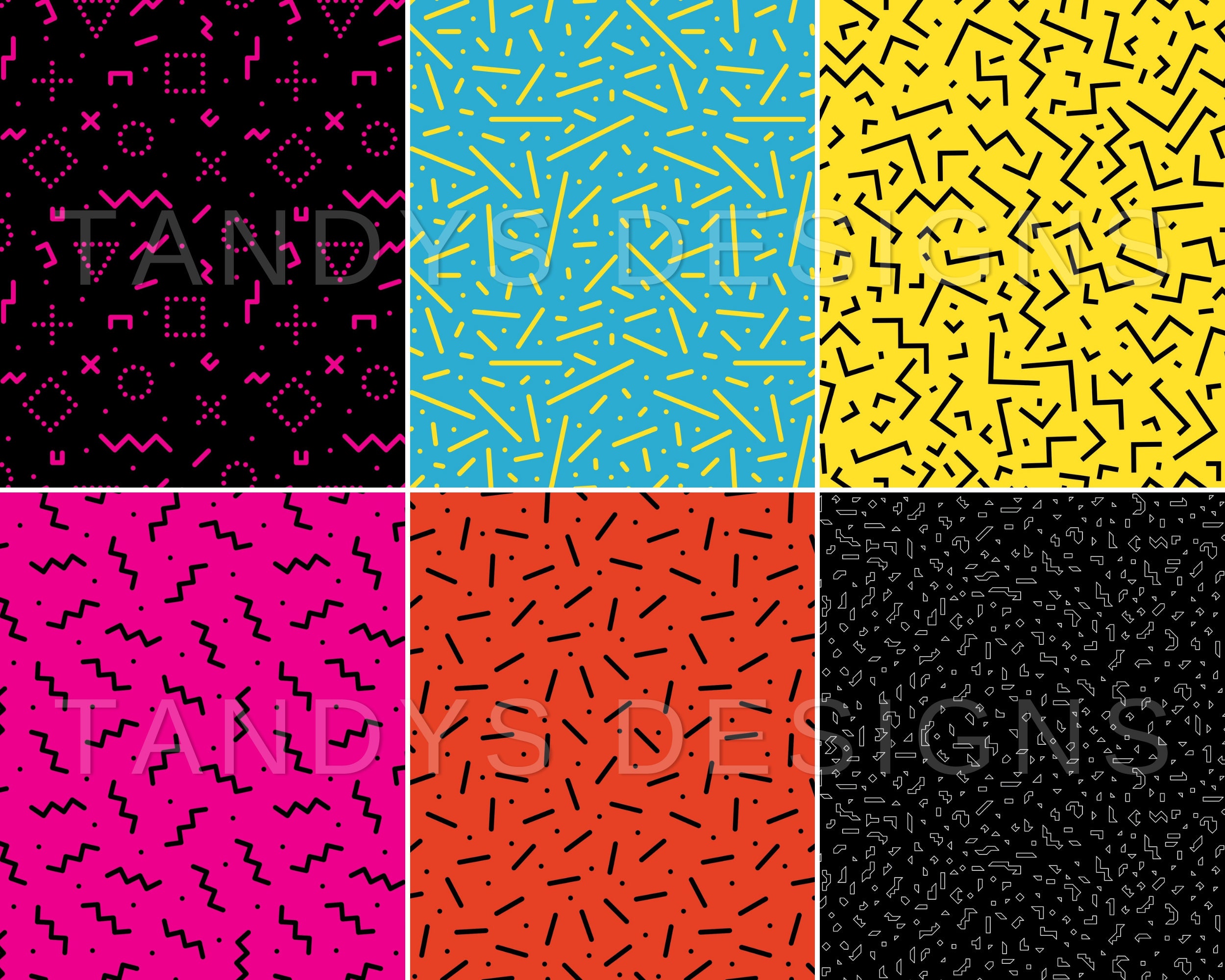 90's Digital Paper Scrapbooking Wallpaper 90s Retro - Etsy