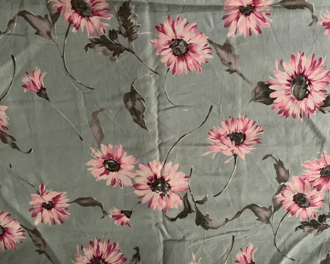 Hamil Textiles Flower Fabric, Pattern 426251, Vintage Hamil Textiles ...