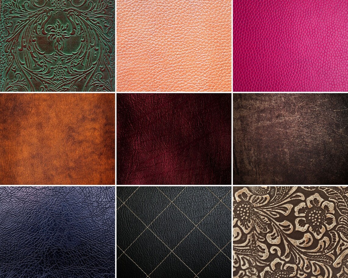 Elegant Leather Digital Paper: Scrapbooking & Wallpaper Designs ...